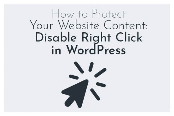 How To Disable Right Click In Wordpress No Plugins Required