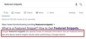 Featured Snippets: How to Get Them | InMotion Hosting