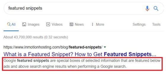 Featured Snippets: How to Get Them | InMotion Hosting