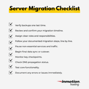 Server Migration Checklist: A Complete Guide | InMotion Hosting