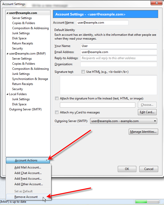 Change POP3 account to IMAP, or IMAP to POP3 | InMotion Hosting