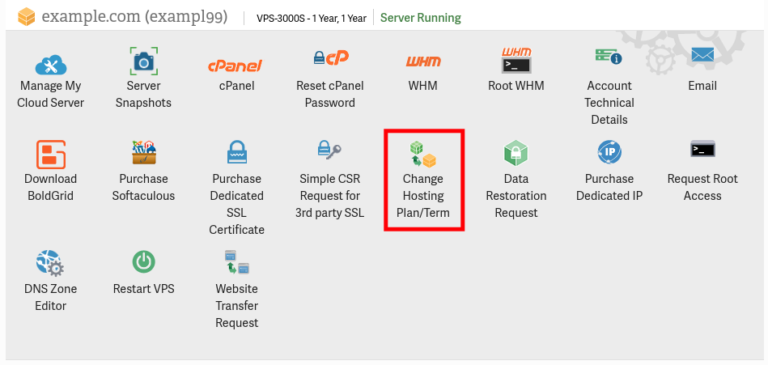 Upgrade / Downgrade Hosting Plan in AMP | InMotion Hosting