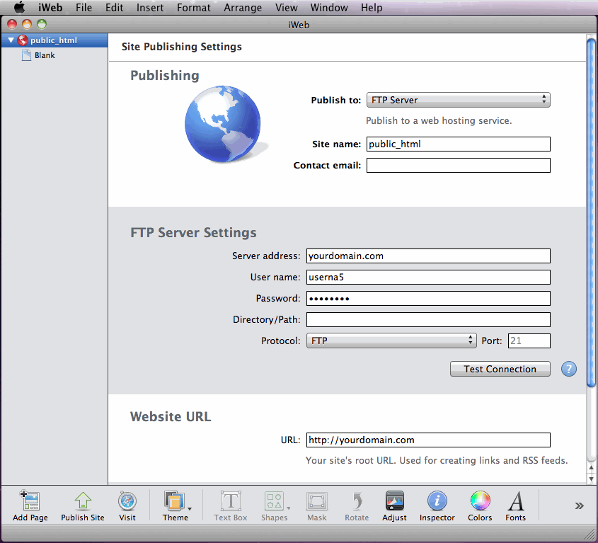 How to publish with iWeb | InMotion Hosting Support Center
