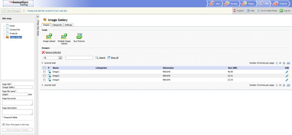 Adding an Image Gallery | InMotion Hosting