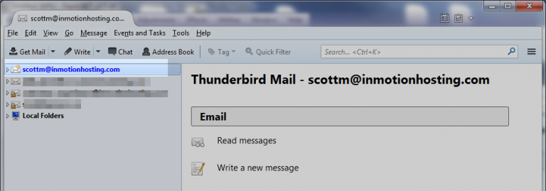Checking an Email Account in Thunderbird | InMotion Hosting