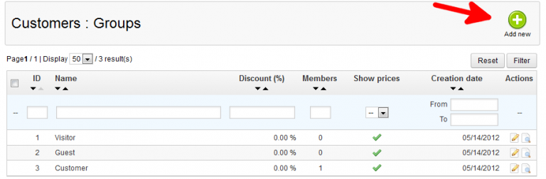 Adding a customer group in PrestaShop 1.5 | InMotion Hosting