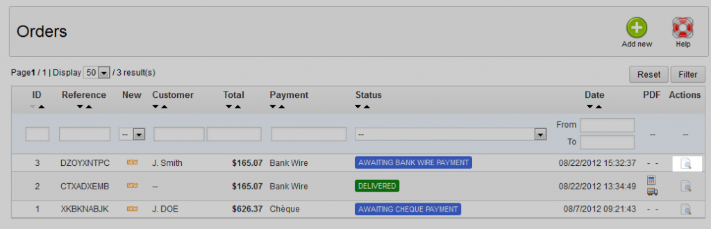How to Edit an Order in PrestaShop 1.5 back office | InMotion Hosting