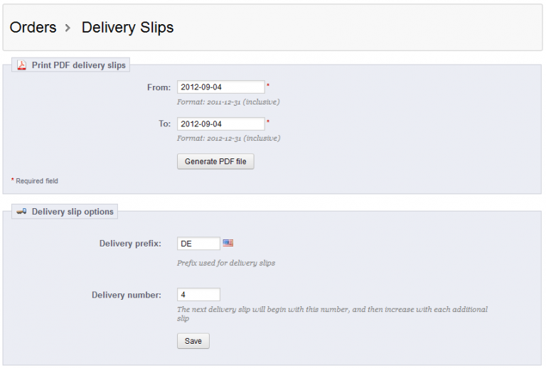 How to create delivery slips in PrestaShop 1.5 | InMotion Hosting