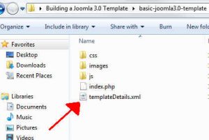 Adding a templateDetails.xml file to a Joomla 3.1 Template | InMotion Hosting