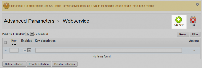 Adding a new Webservice in PrestaShop 1.5 | InMotion Hosting