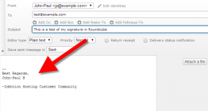 How to Create an Email Signature in RoundCube | InMotion Hosting