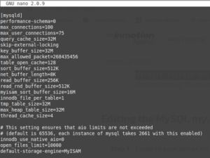 How to Edit the MySQL my.cnf File | InMotion Hosting