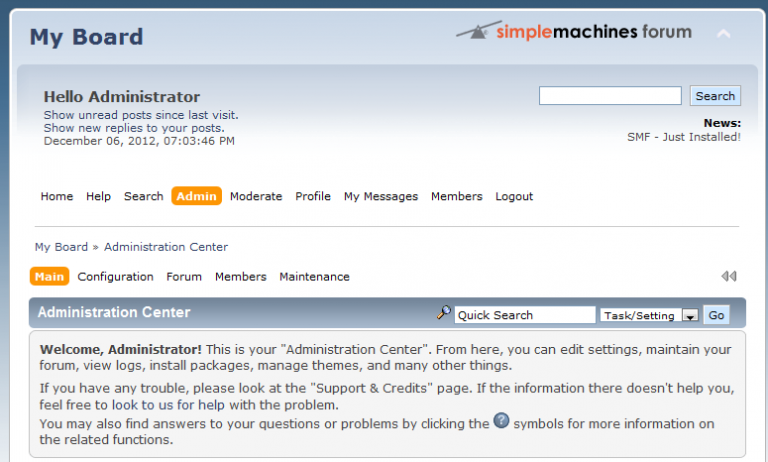 How to log into your SMF admin dashboard | InMotion Hosting