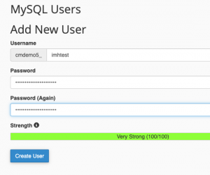 How to create and attach a database user in cPanel | InMotion Hosting