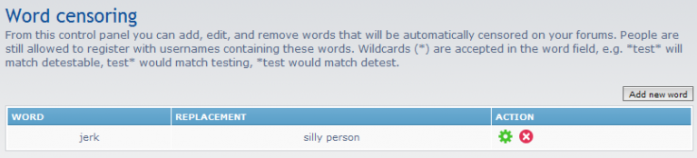 How to censor words in phpBB 3.0 | InMotion Hosting