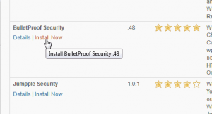 WordPress BulletProof Security plugin configuration | InMotion Hosting