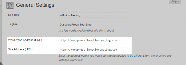 How to Change Your Site URL in Your WordPress Admin Dashboard | InMotion Hosting