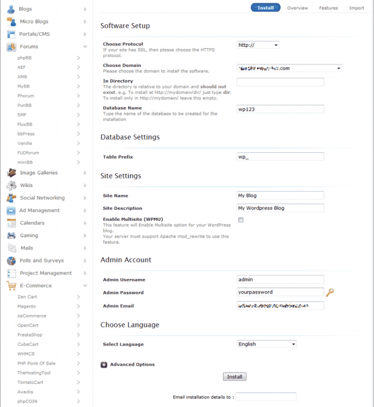 How To Install Wordpress With Softaculous Inmotion Hosting