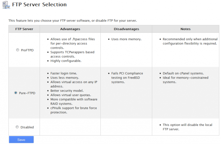 How to change FTP servers in WHM | InMotion Hosting