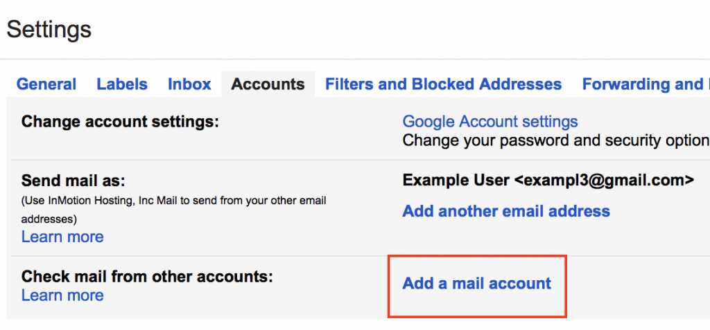 How To Set Up Gmail for POP3 and SMTP | InMotion Hosting
