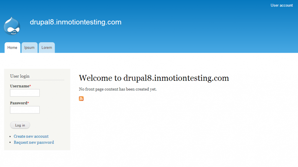 Disabling main and secondary menus in Drupal 8 | InMotion Hosting