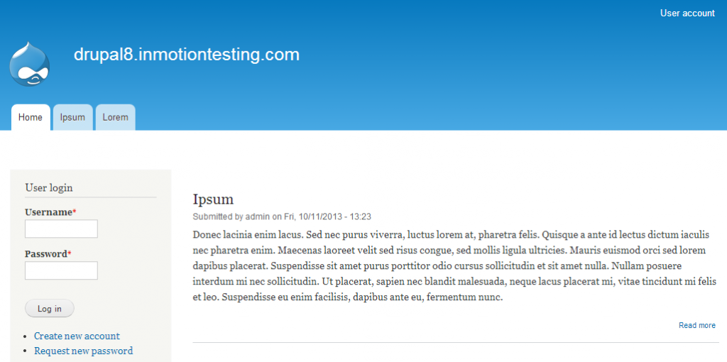 Setting custom logos in your Drupal 8 theme | InMotion Hosting