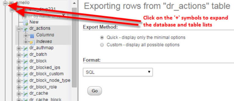 How To Export A Table In Phpmyadmin Inmotion Hosting