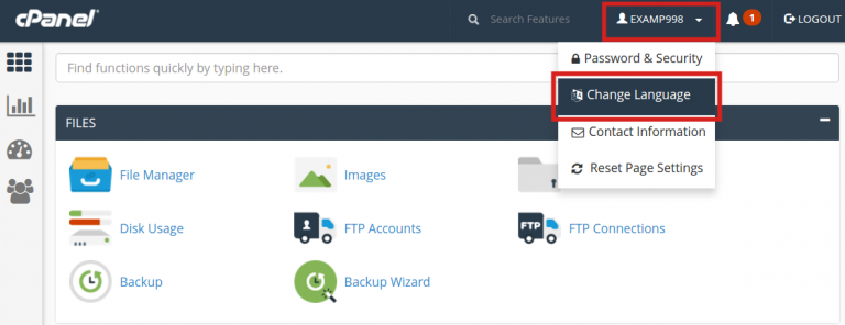 How to Change your cPanel Language | InMotion Hosting