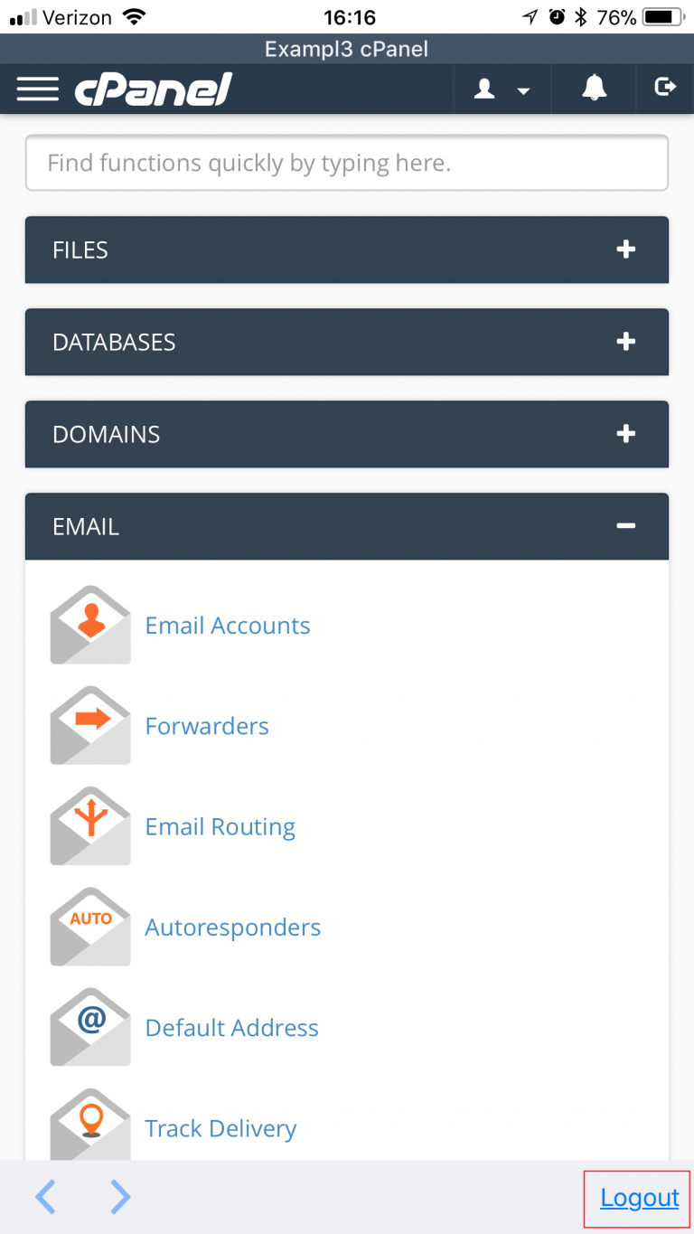 cPanel App for iOS - Use your phone to access cPanel, Webmail, and WHM