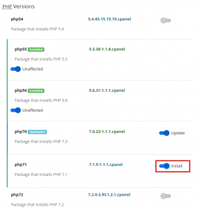 How to Upgrade PHP using EasyApache 4 | InMotion Hosting