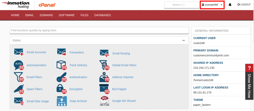 How to Reset cPanel Page Settings | InMotion Hosting