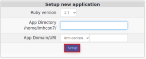 How To Setup a Ruby App in cPanel | InMotion Hosting