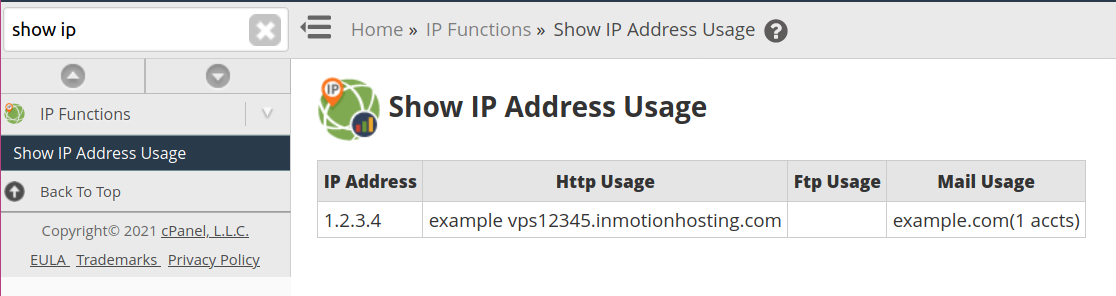 Easily Show IP Address Usage in WHM (3 Steps) | InMotion Hosting