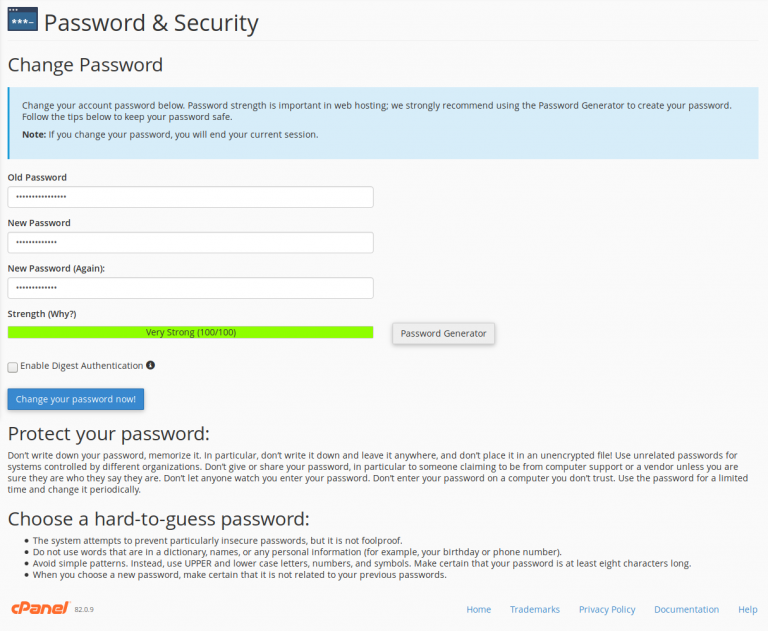 How to Change Your cPanel Password | InMotion Hosting