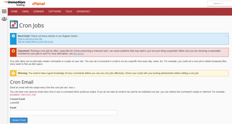 How to run a Cron Job in cPanel
