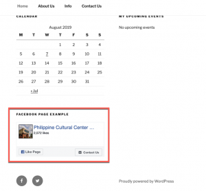 How to use the Jetpack Facebook Page Widget