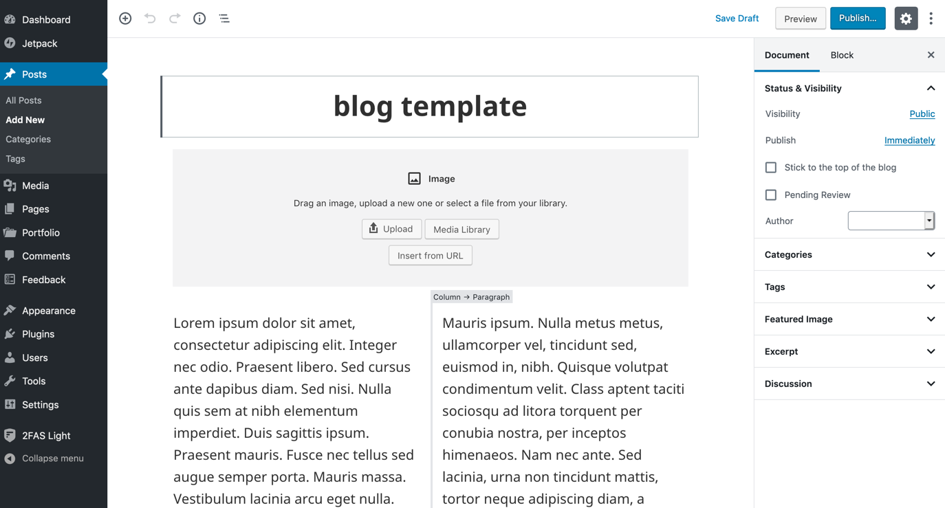 Jetpack's Copy Post in a WordPress Post or Page | InMotion Hosting
