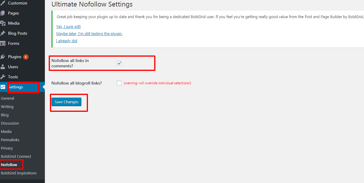 nofollow Links in WordPress with Ultimate Nofollow | InMotion Hosting