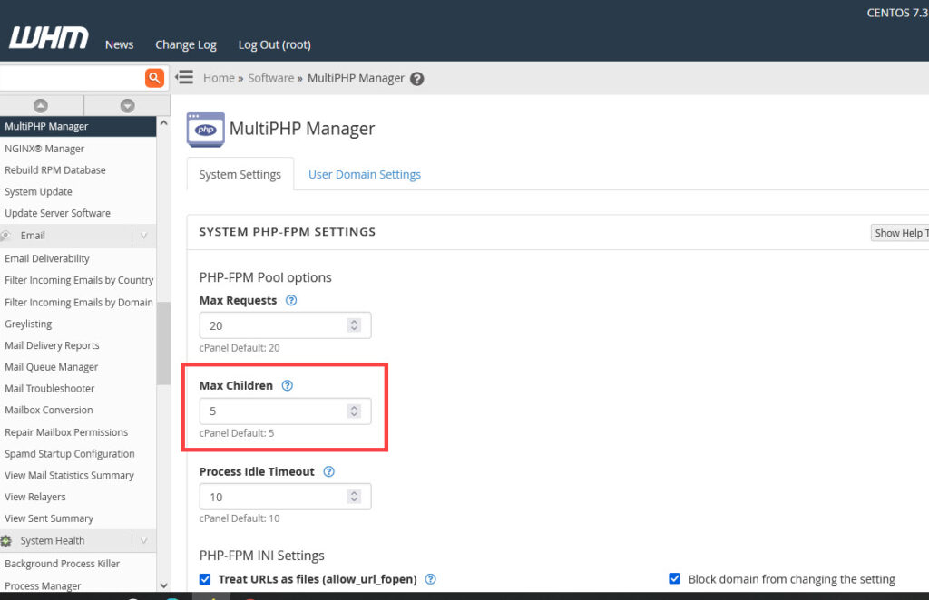 Fix Reached Max_Children error with PHP-FPM | InMotion Hosting