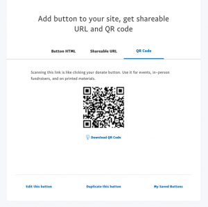 Adding a QR code with your Paypal Donation Button