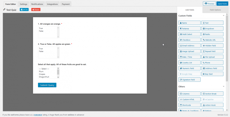 Learn how to Create a Quiz with weForms | InMotion Hosting