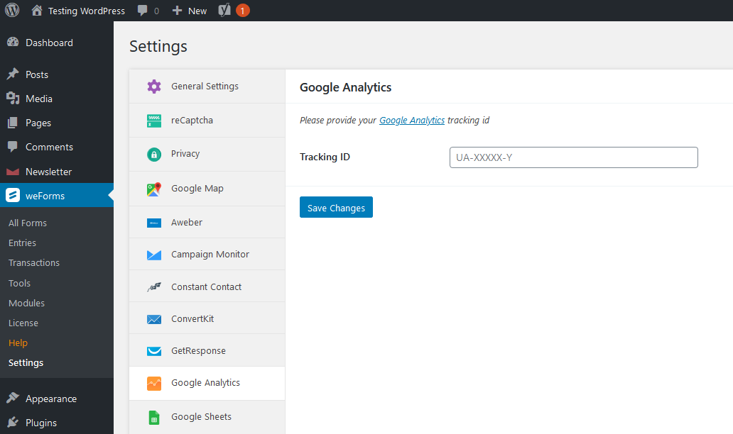 How to activate and add the Google Analytics module | InMotion Hosting
