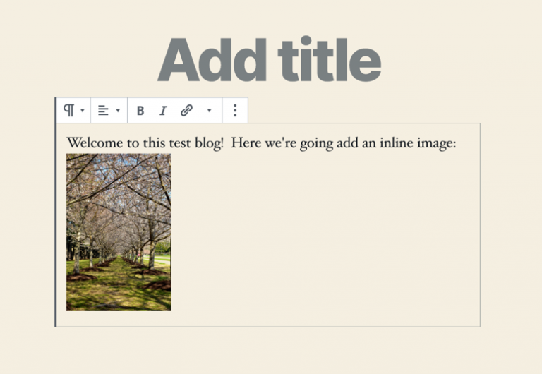 Inline Images versus the Image Block