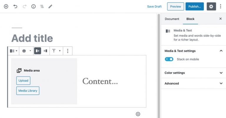 Learn How to use the Media & Text block | InMotion Hosting