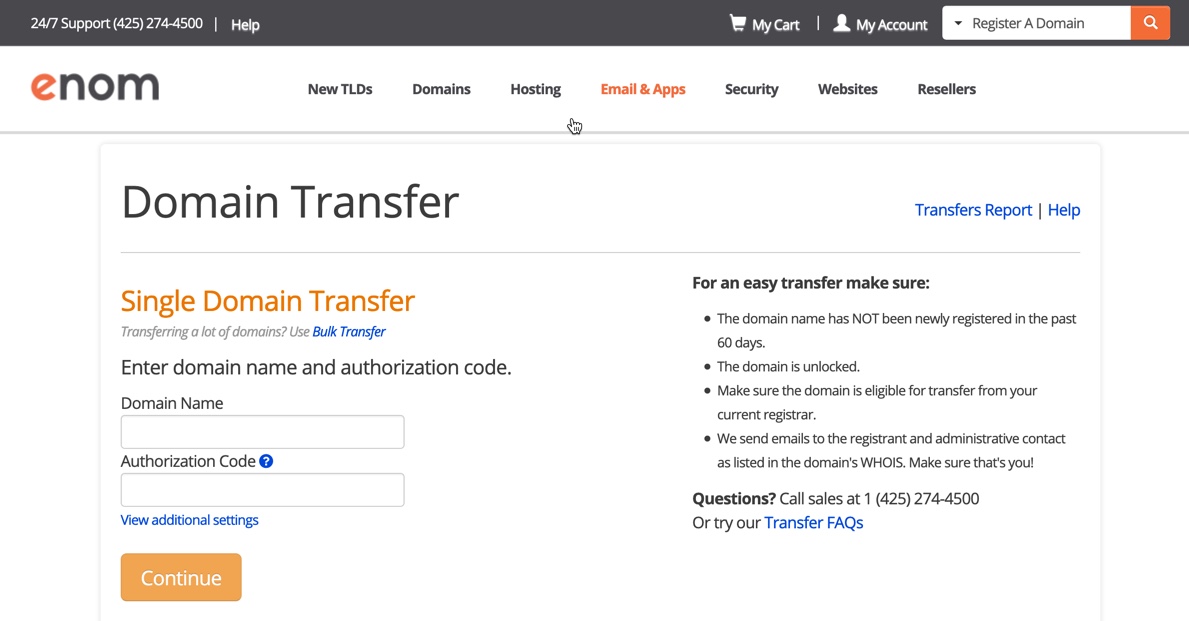 Domain Transfer Process for Resellers | InMotion Hosting
