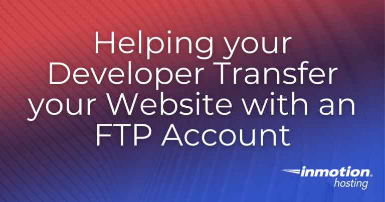 Transfer your Website with FTP Access
