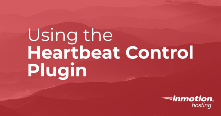 How to Use the Heartbeat Control Plugin