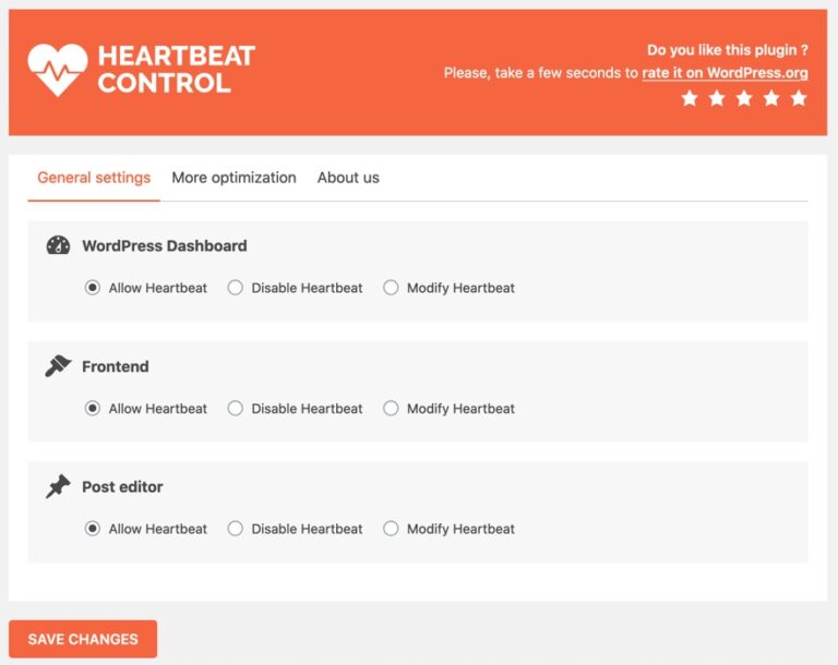 How to Use the Heartbeat Control Plugin