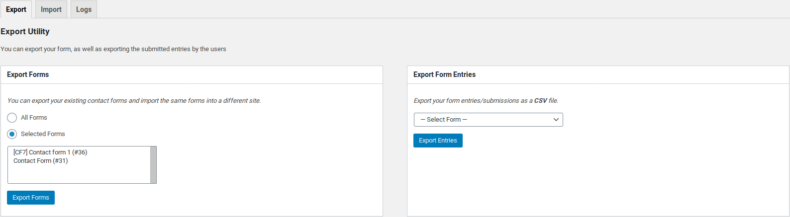 How to Export / Import Contact Forms With weForms | InMotion Hosting