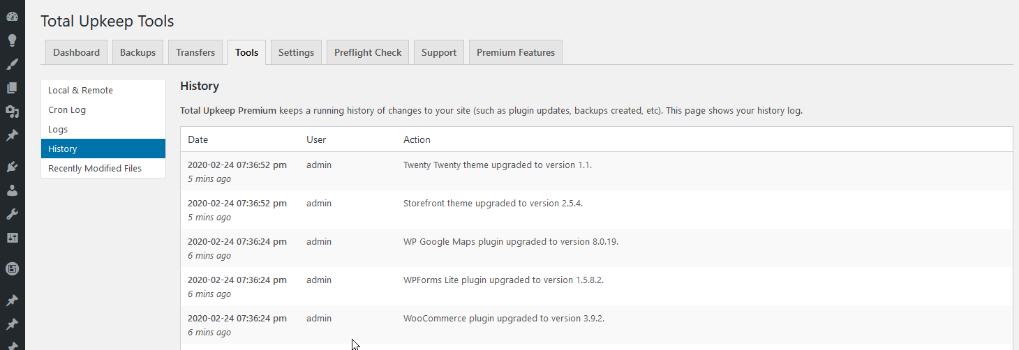 WordPress Backups with the Total Upkeep Backup Plugin